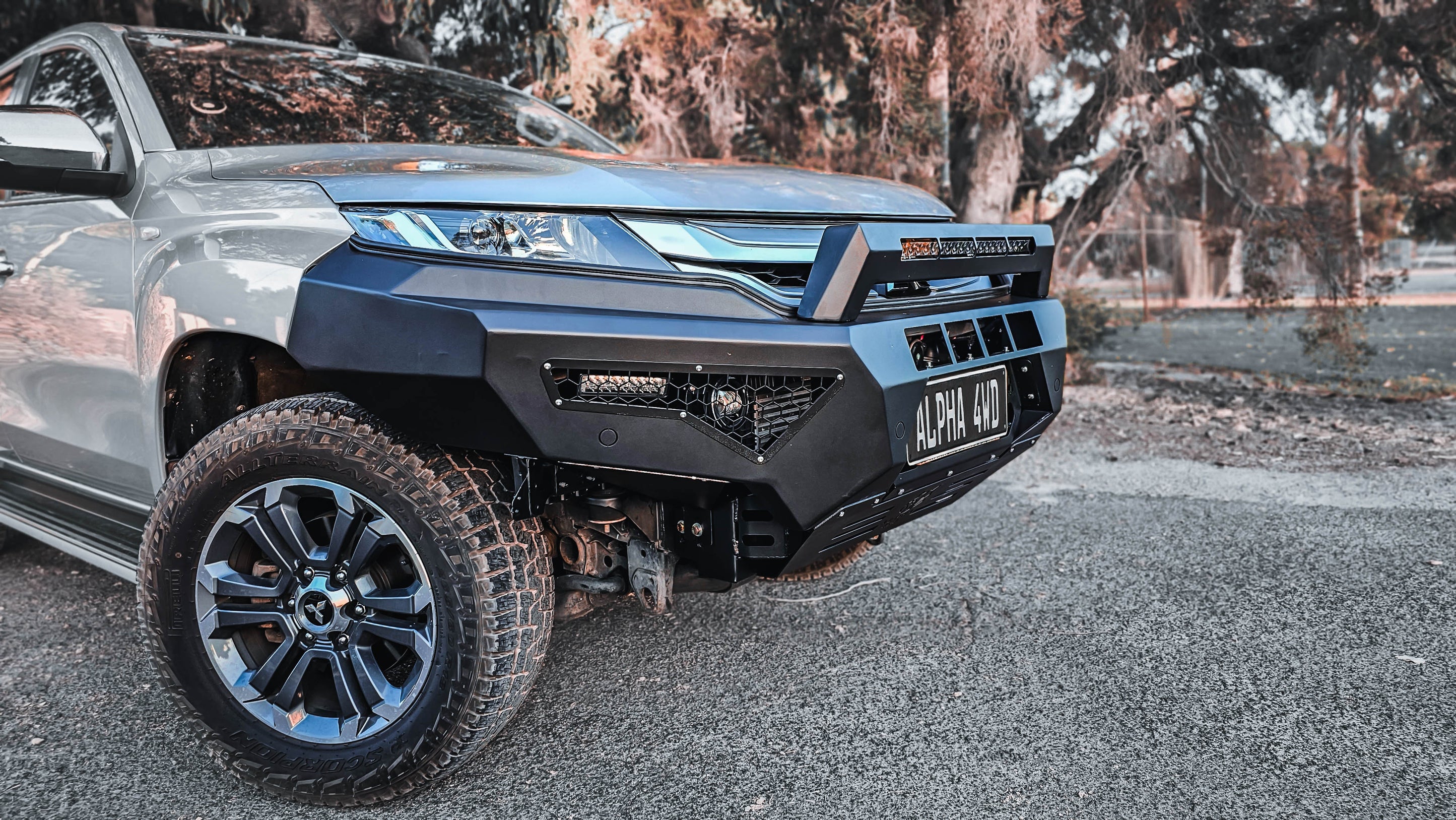Alpha 4WD Predator Steel Bull Bar for Mitsubishi Triton MR 2019 ...