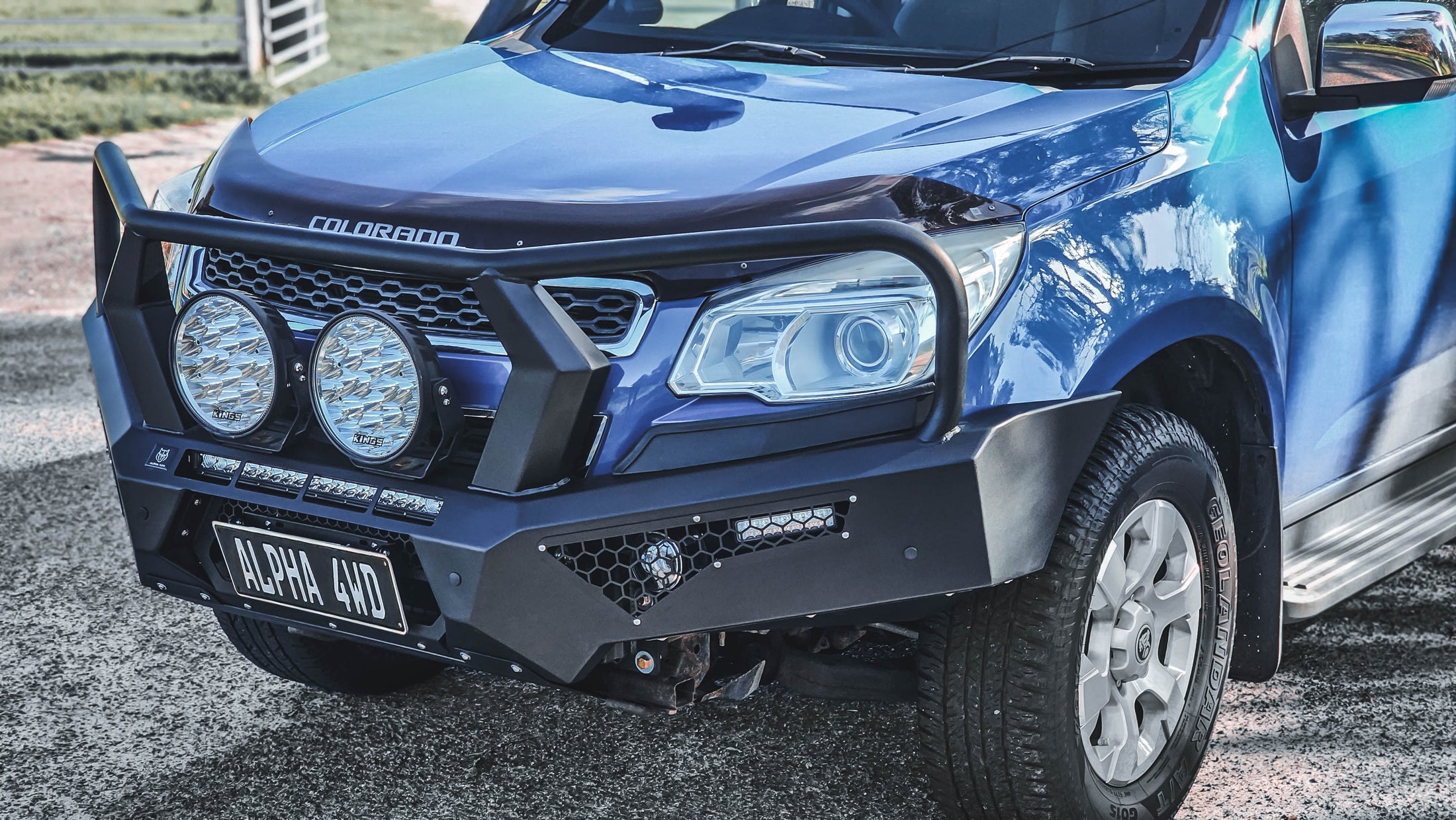 Alpha 4WD Pack Steel Bull Bar for Holden Colorado RG 2012 - 2016 ...