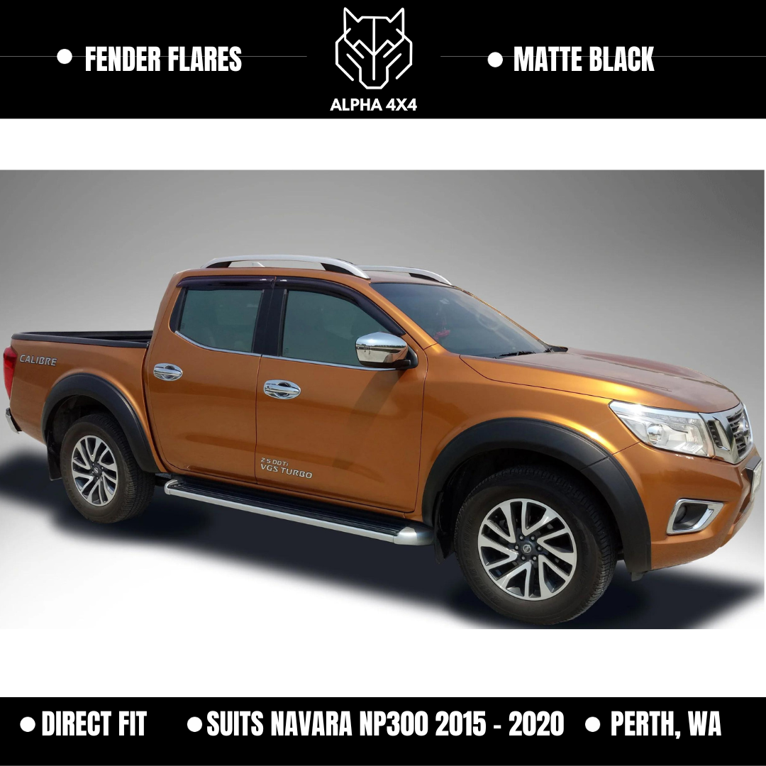 Nissan Navara NP300 D23 Smooth matte black OEM Fender Flares 2015 - 20 ...