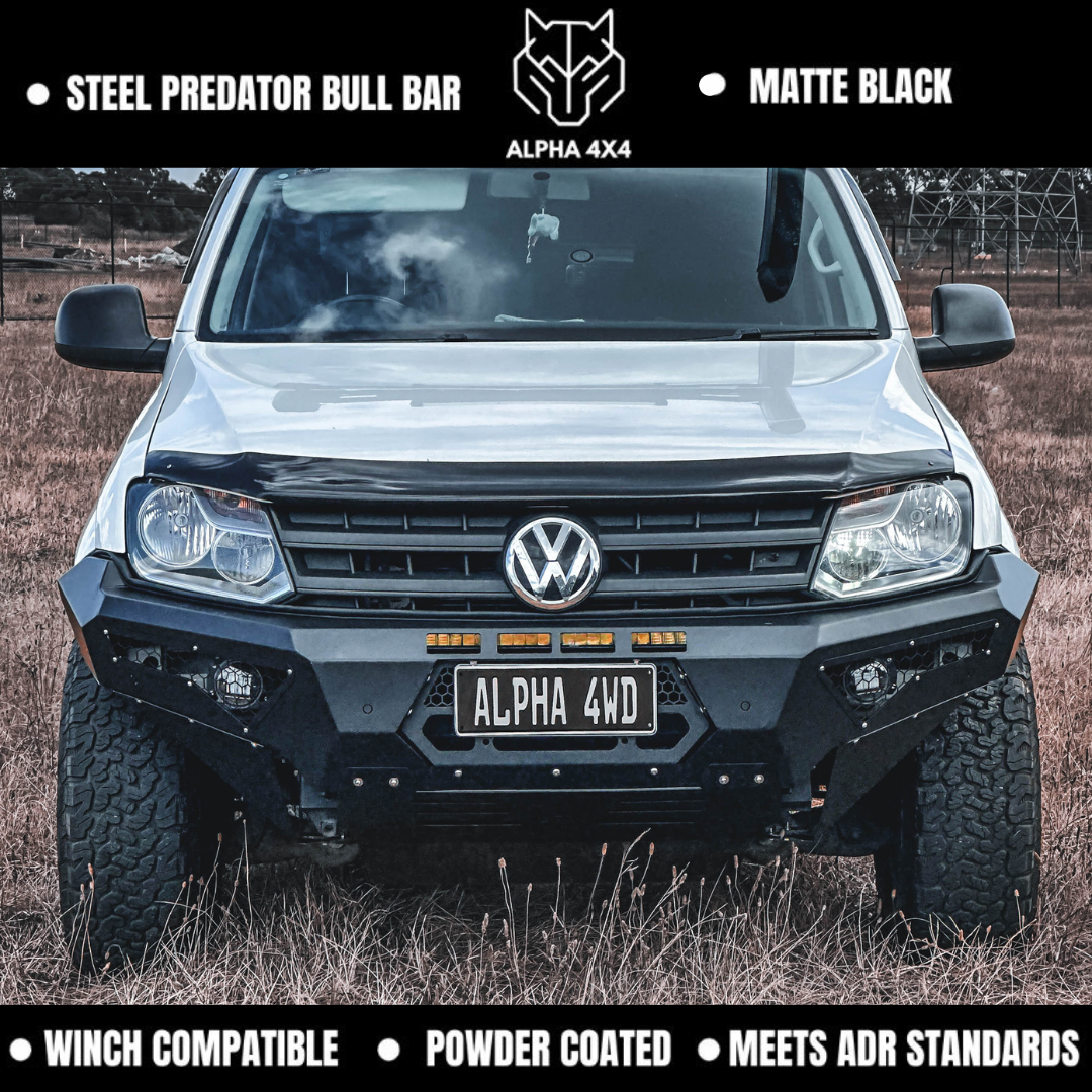 Alpha 4WD Predator Steel Bull Bar for VW Volkswagen Amarok 2010 ...