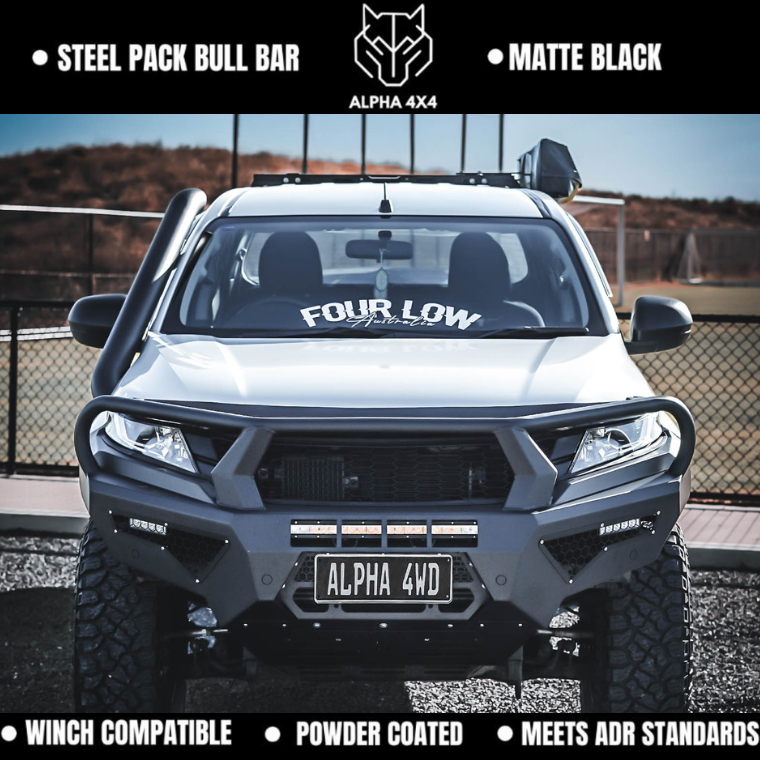 Alpha 4WD Pack Steel Bull Bar for Mitsubishi Triton MR 2019+ – ALPHA 4X4