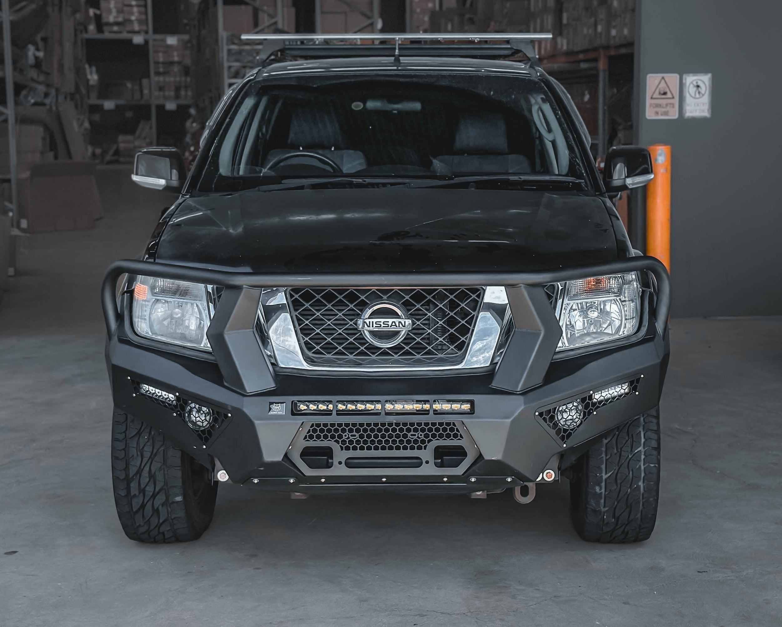 Alpha 4WD Steel Pack Bull Bar for Nissan Navara D40 Spanish 2010 - 201 ...