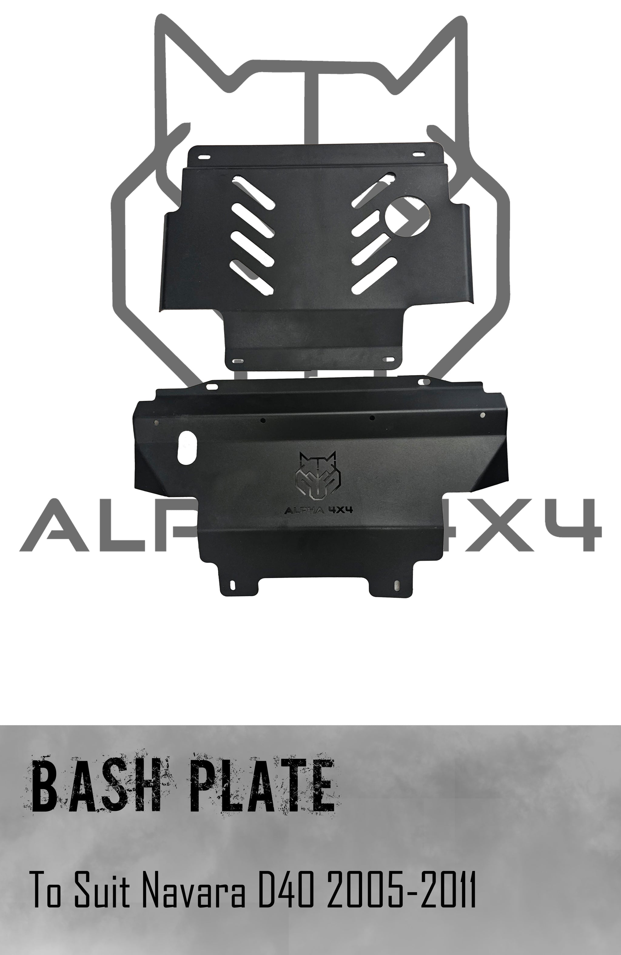 Alpha bash plates to suite Nissan Navara D40 – ALPHA 4X4