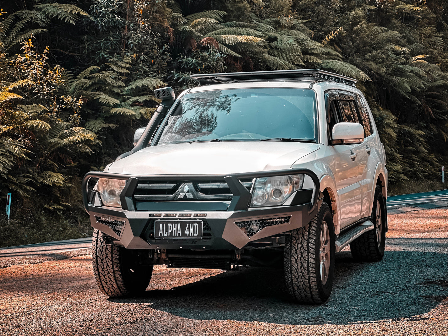 Alpha 4WD Pack Steel Bull Bar for Mitsubishi Pajero NS NT NX NW 2007 ...