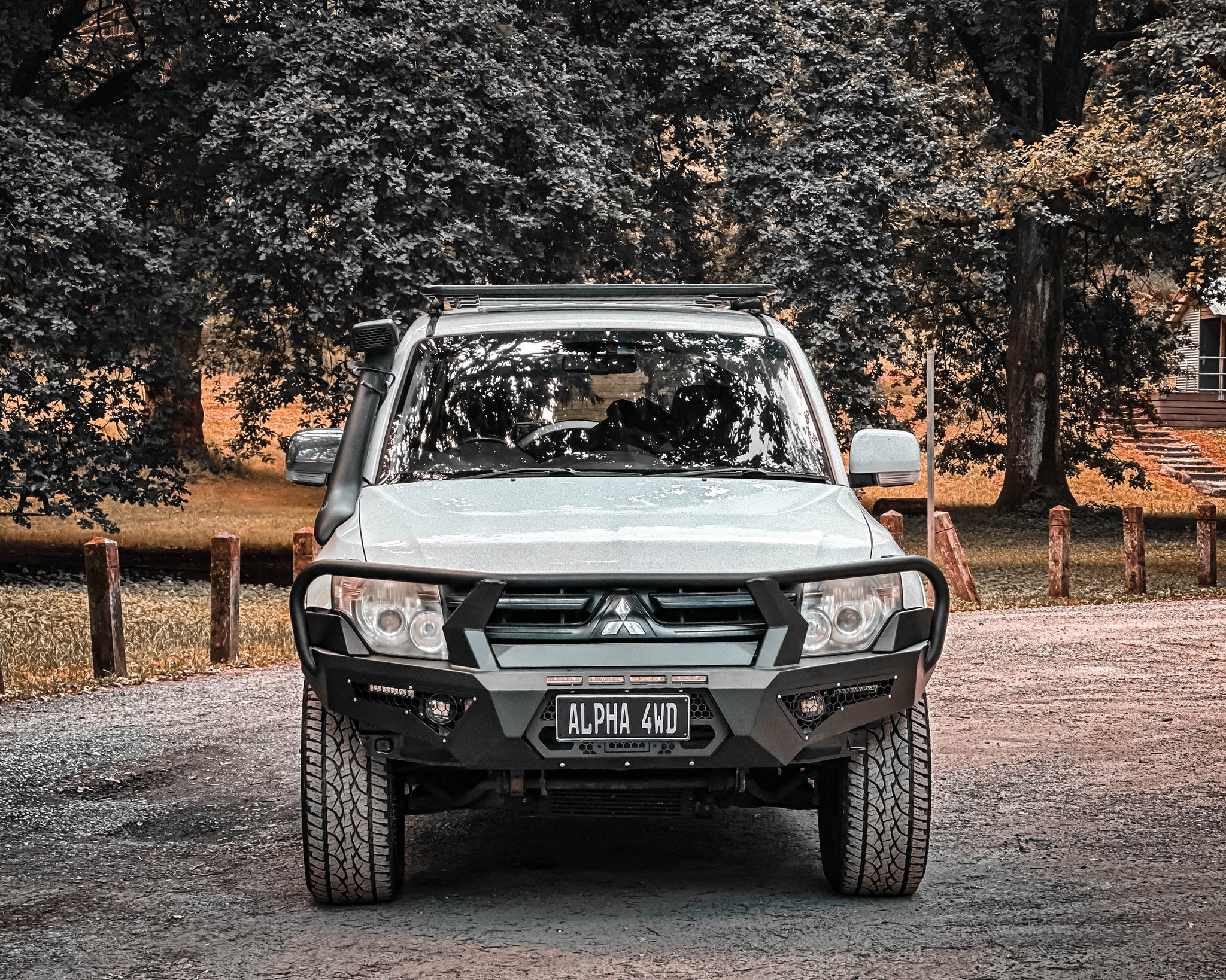 Alpha 4WD Pack Steel Bull Bar for Mitsubishi Pajero NS NT NX NW 2007 ...