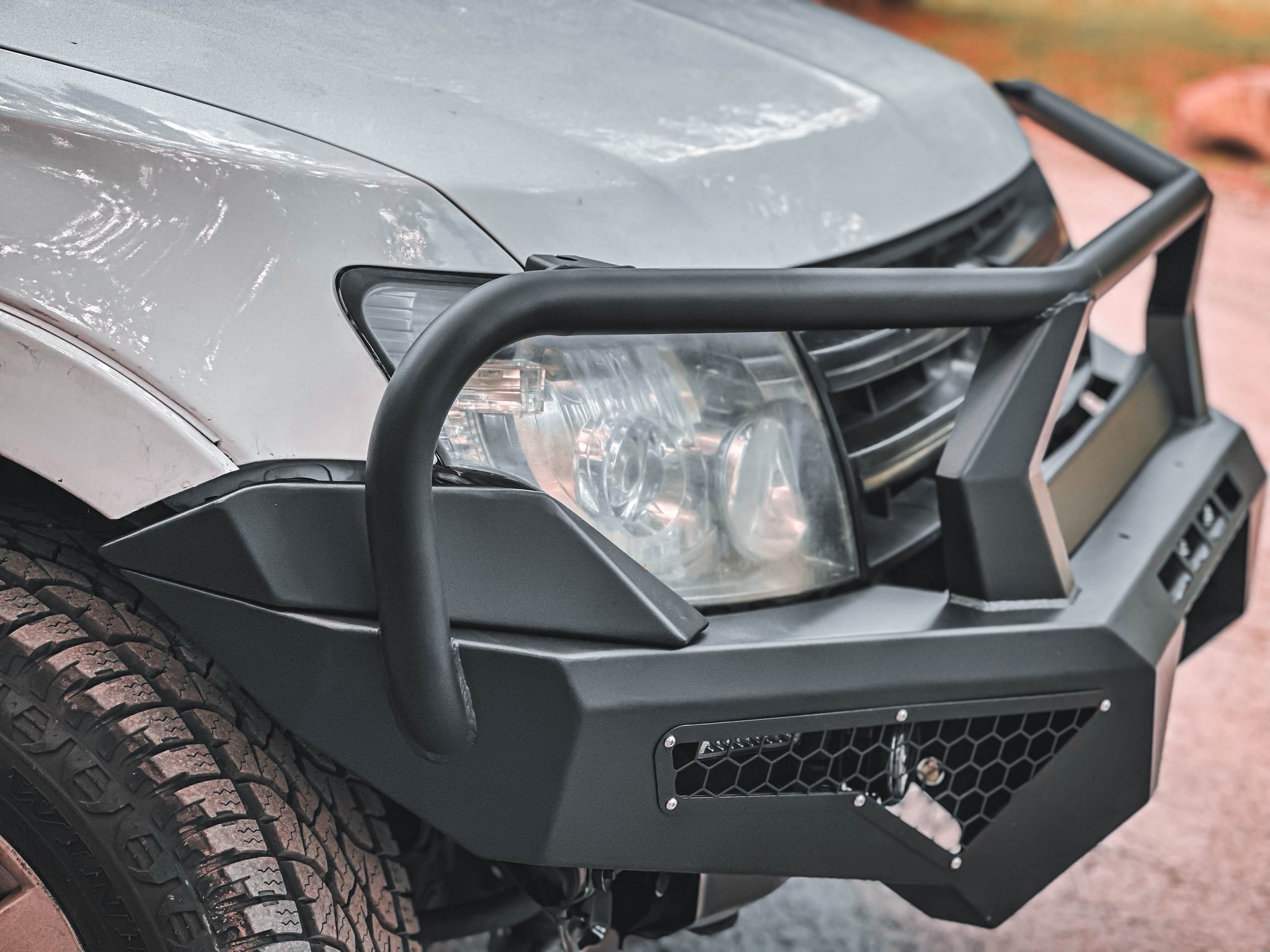 Alpha 4WD Pack Steel Bull Bar for Mitsubishi Pajero NS NT NX NW 2007 ...